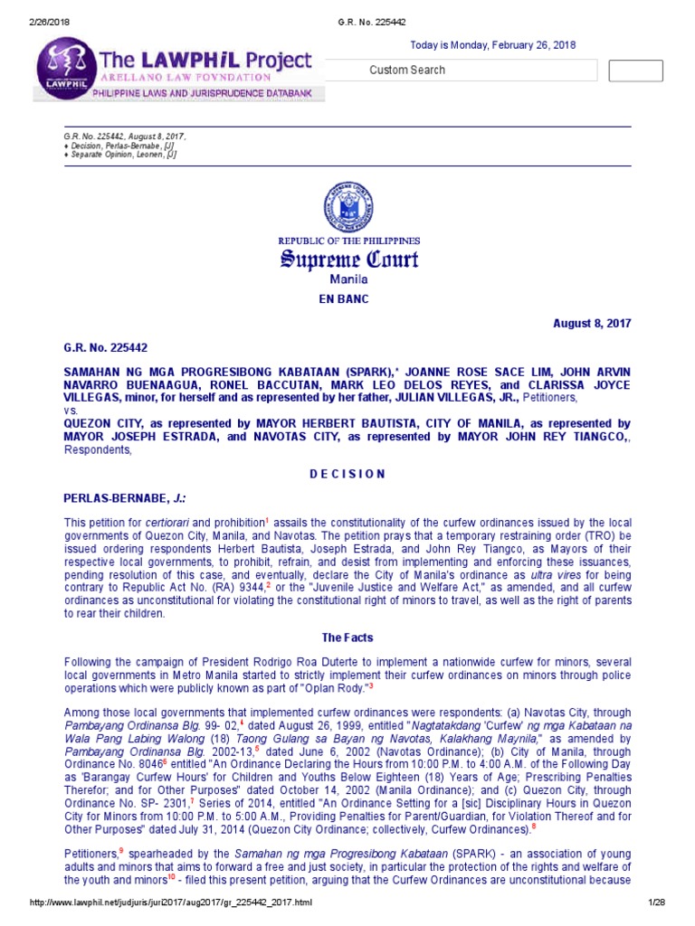 SPARK V QC | PDF | Overbreadth Doctrine | Standing (Law)