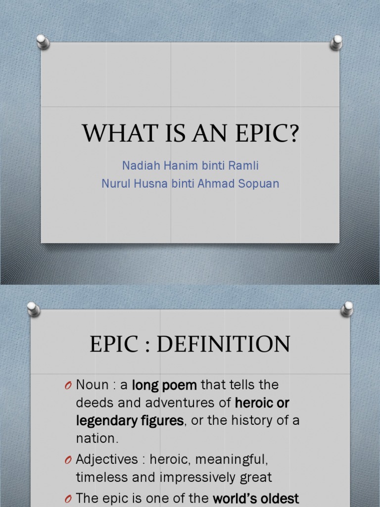 Understanding Epic Poetry and Its Traits | PDF | General Fiction