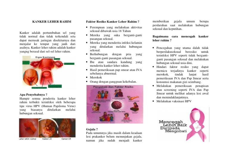 Kanker Leher Rahim Leaflet | PDF