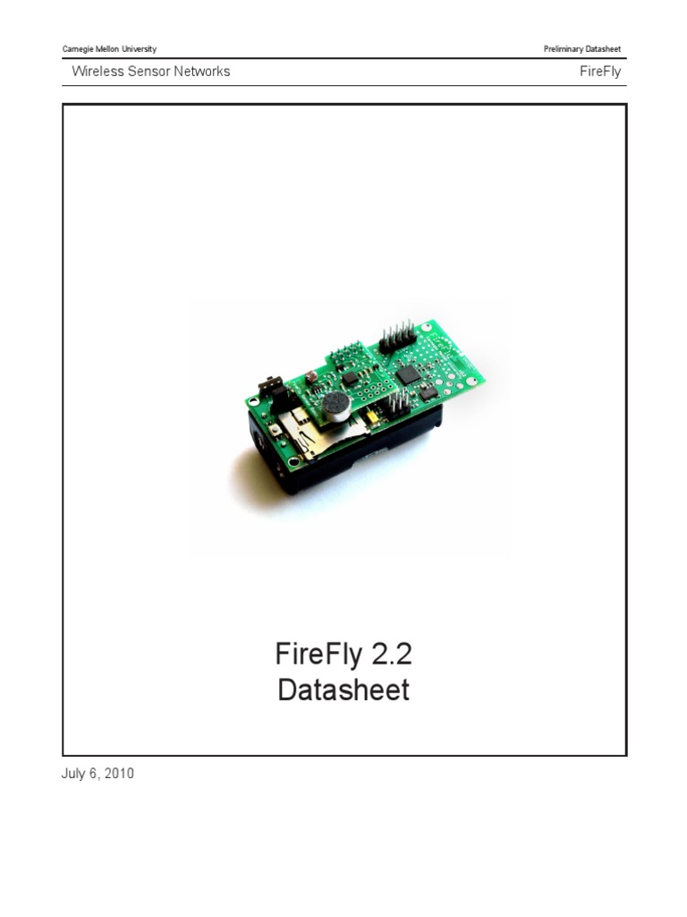 FireFly Datasheet | PDF | Flash Memory | Usb