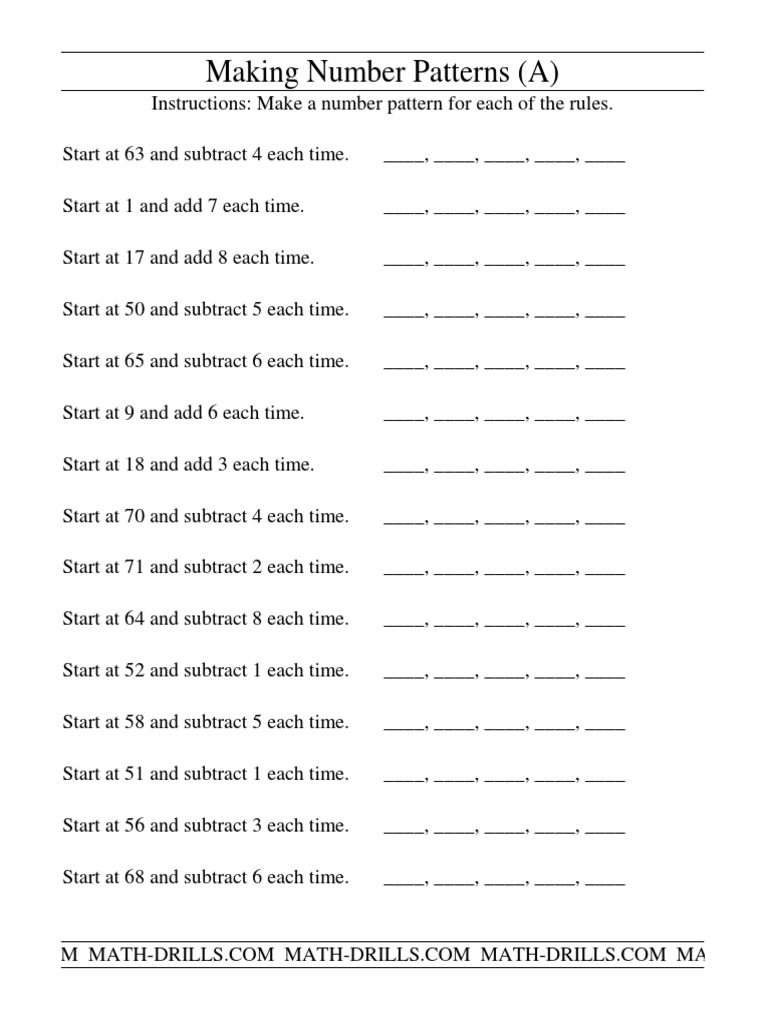 Relationships in Patterns - 4 | PDF