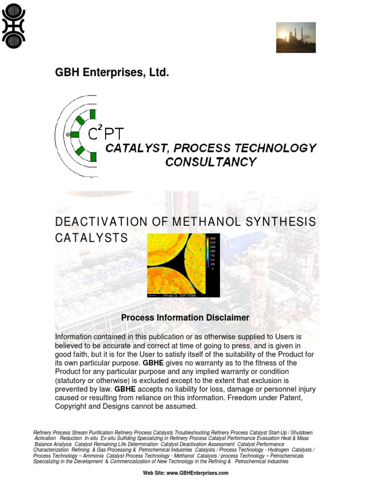Deactivation Methanol Synthesis Catalyst | Download Free PDF ...