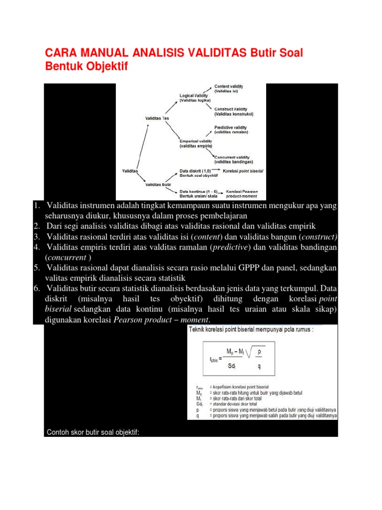 Rumus Uji Validitas Pdf 5444