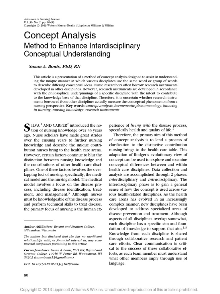 Concept Analysis | PDF | Hermeneutics | Concept