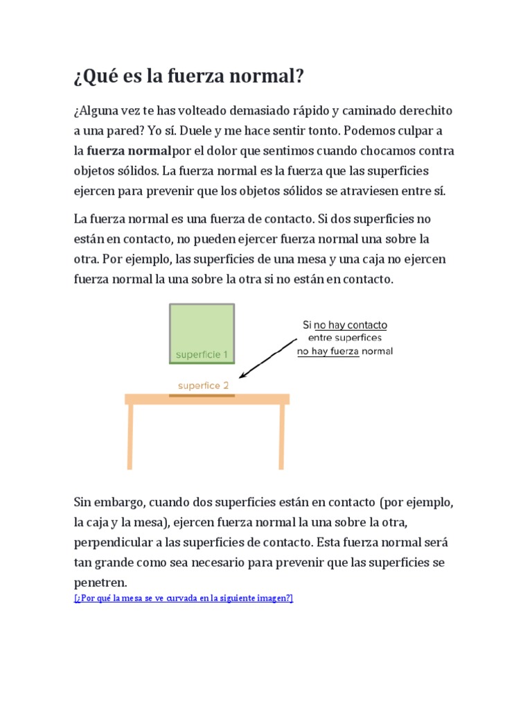 Qué Es La Fuerza Normal | PDF | Las leyes del movimiento de Newton ...