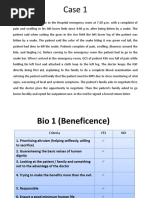 History Taking Scenario Check List | PDF | Chronic Condition | Patient
