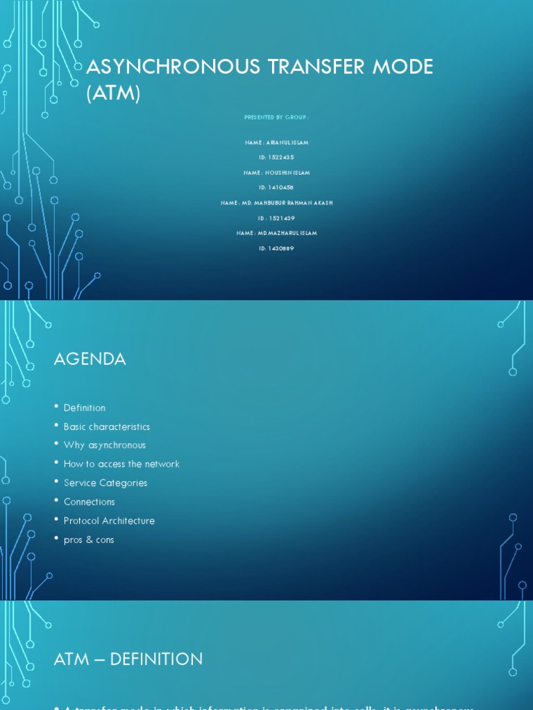 Asynchronous Transfer Mode ATM | PDF | Asynchronous Transfer Mode | Internet Architecture