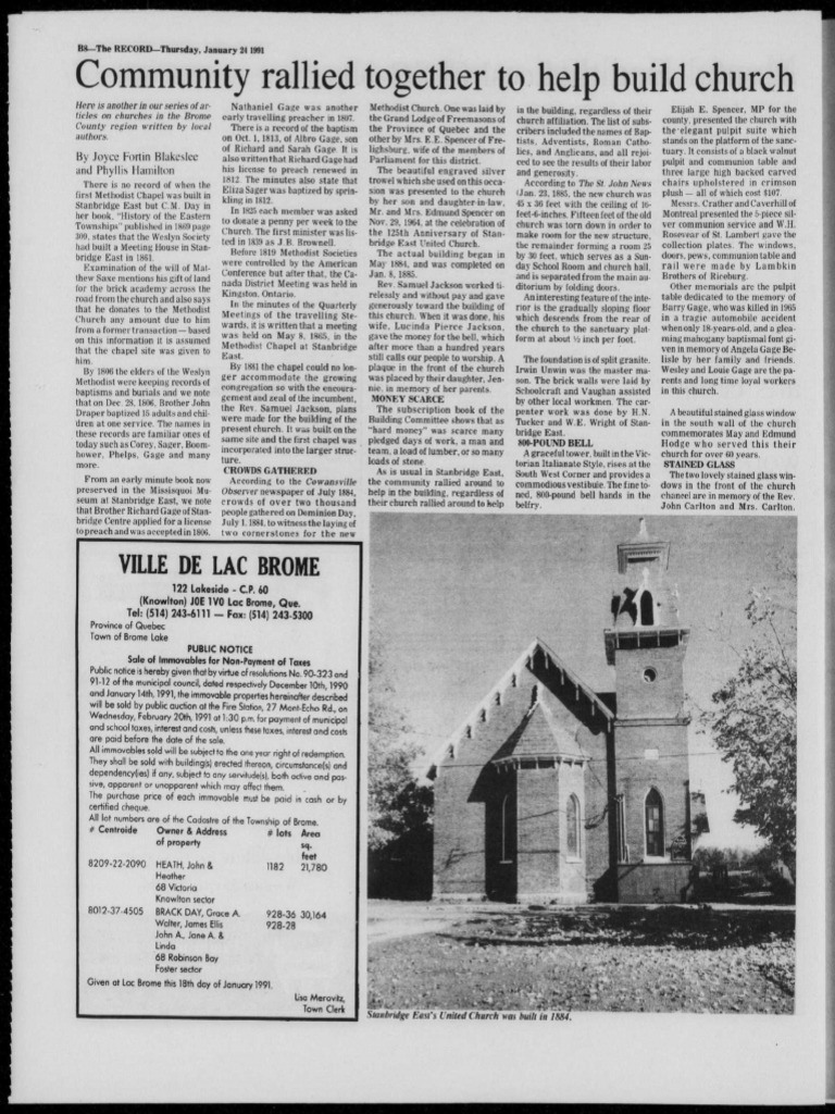 1st Methodist Church Stanbridge | PDF | Methodism