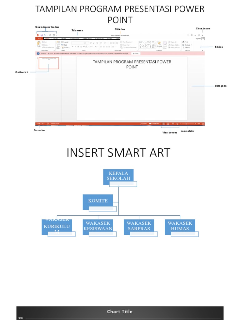 Tampilan Program Presentasi Power Point Quick Access Toolbar Tittle