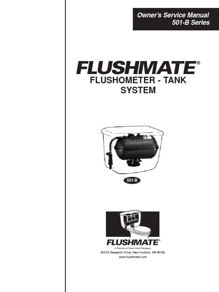 Toilet Flushmate 501B PDF | PDF | Valve | Water Supply Network