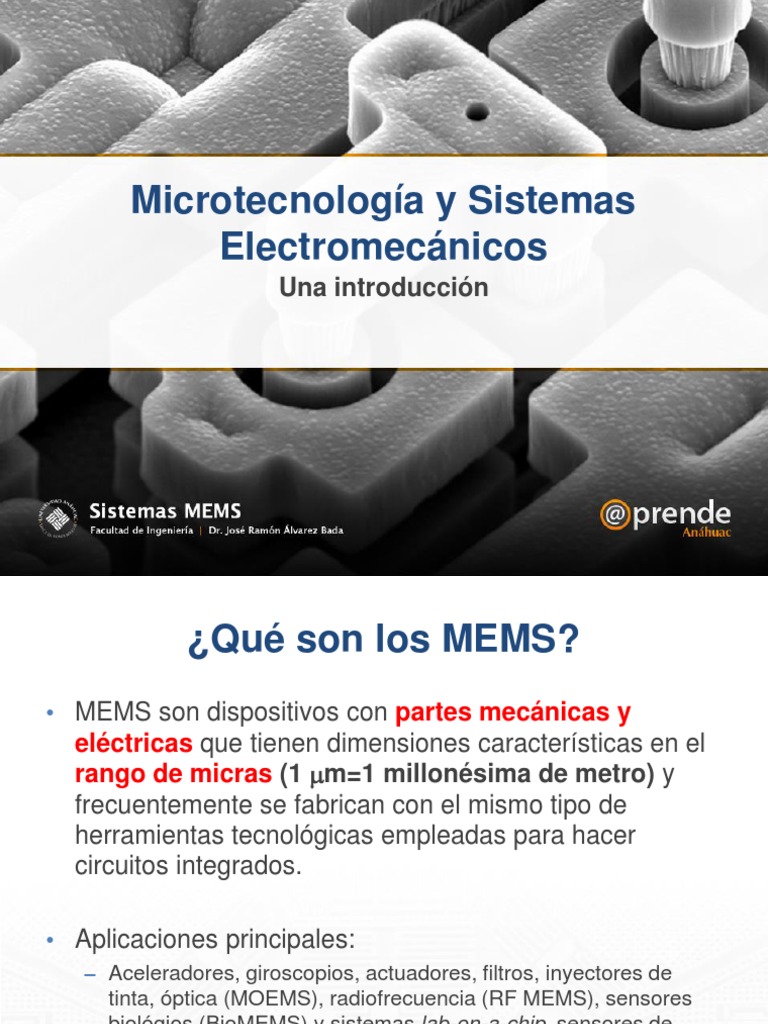 Modulo 1 - Sistemas MEMS | PDF | Arte | Computadoras