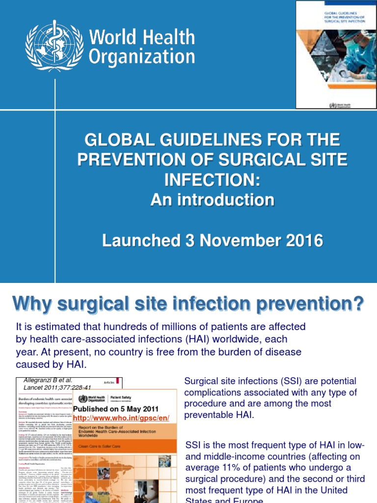 WHO Guidelines for SSI Prevention | PDF | Surgery | Preventive Healthcare