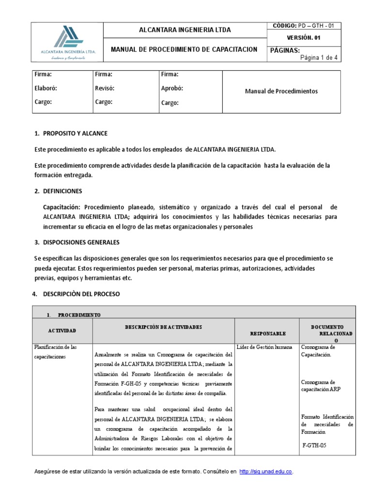 Formato Manual de Procedimiento (Simulado) | PDF | Ingeniería | Evaluación