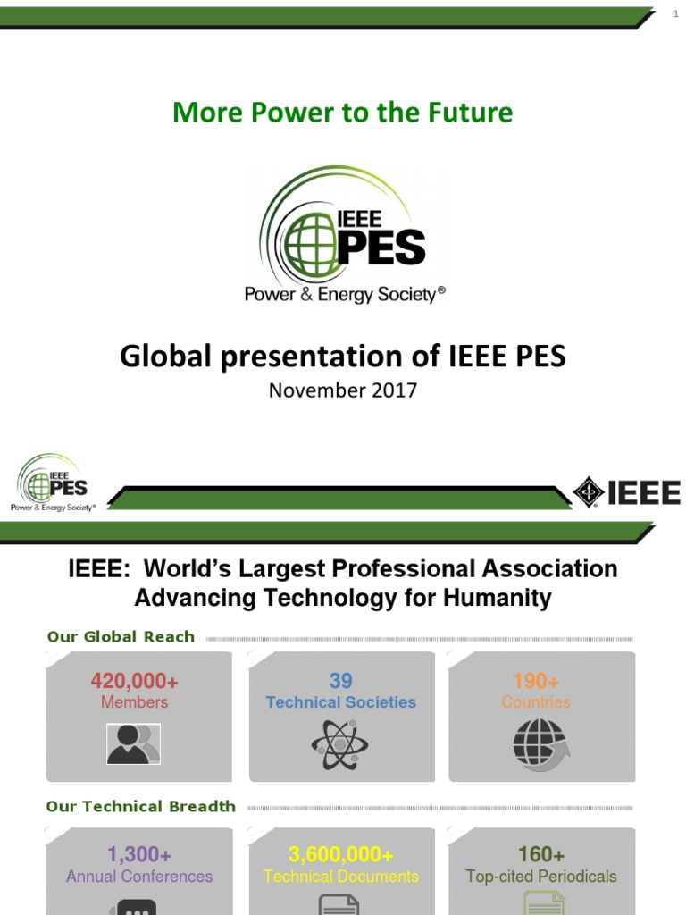 IEEE PES Day Presentation | Electric Power System | Electrical Grid
