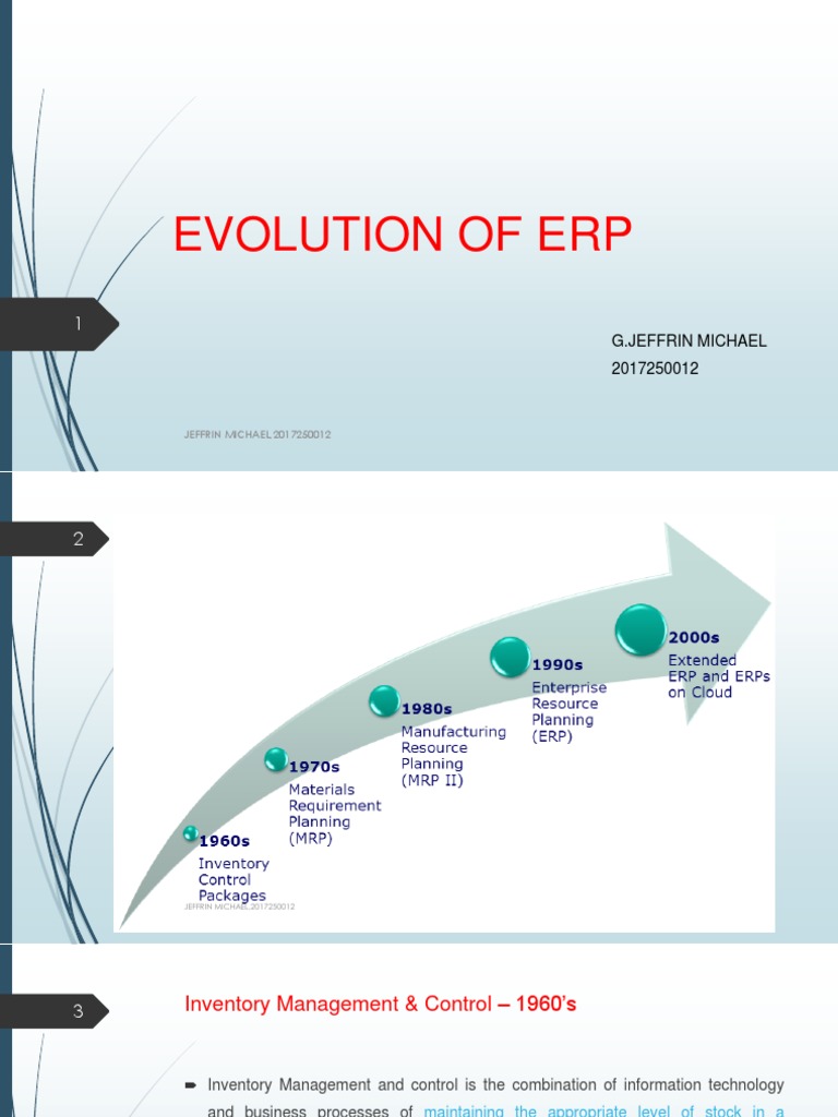 Evolution of Erp | PDF | Enterprise Resource Planning | Corporate Jargon