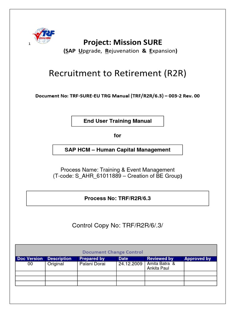 Sure-Eu TRG Manual - trf-r2r-6.3 - 003-2 Rev 00 | PDF | Button ...