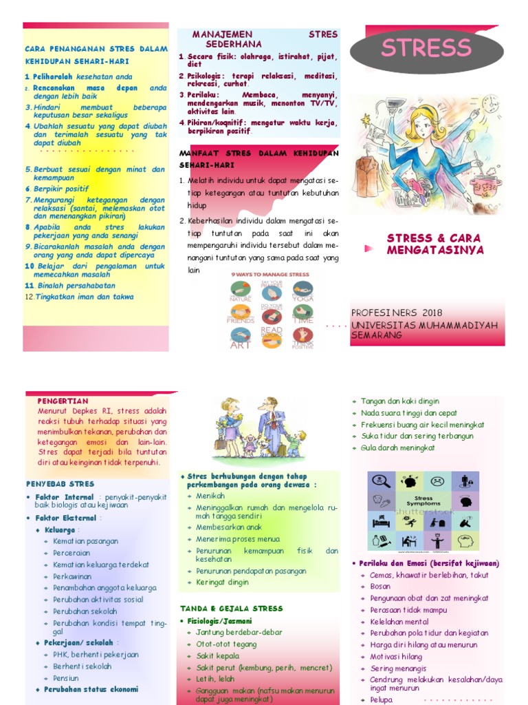 Leaflet Stress | PDF | Pengembangan Diri