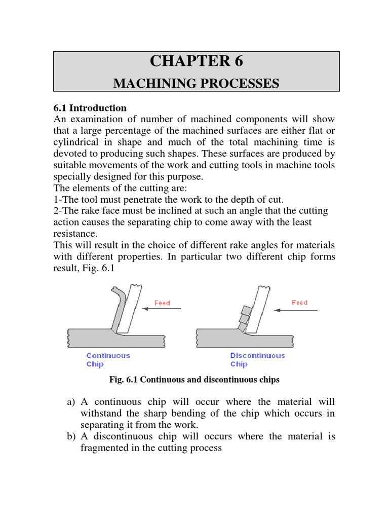 CH 6 Machining Processes | PDF | Machining | Grinding (Abrasive Cutting)