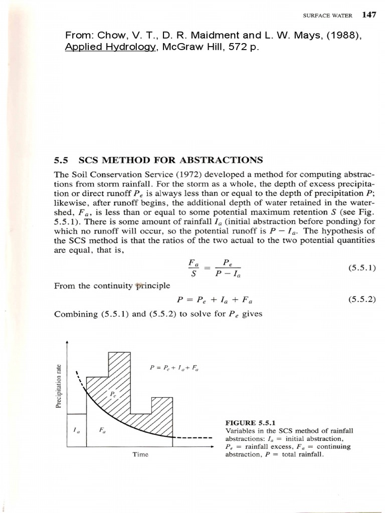 Curve Number Method | PDF