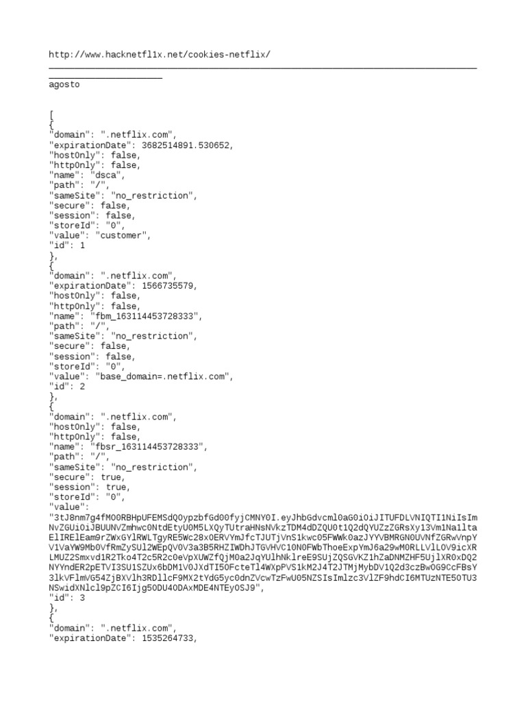 Cookies Netflix | PDF | Netflix | E Commerce