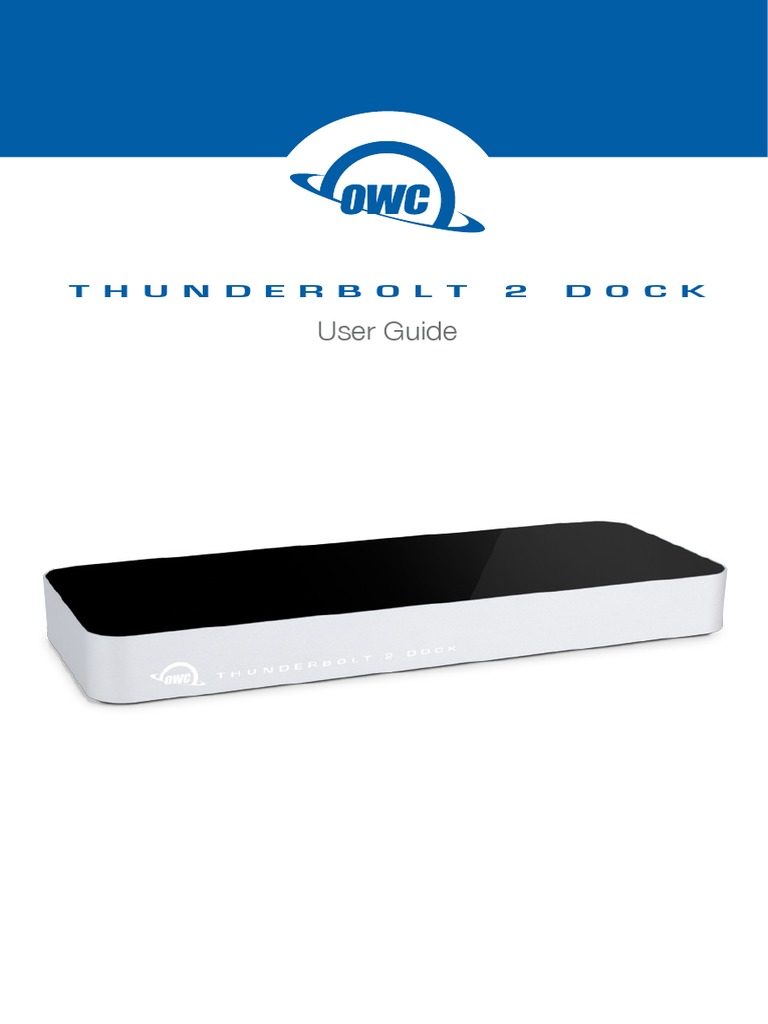 User Guide: Thunderbolt 2 Dock | PDF | Usb | Hdmi