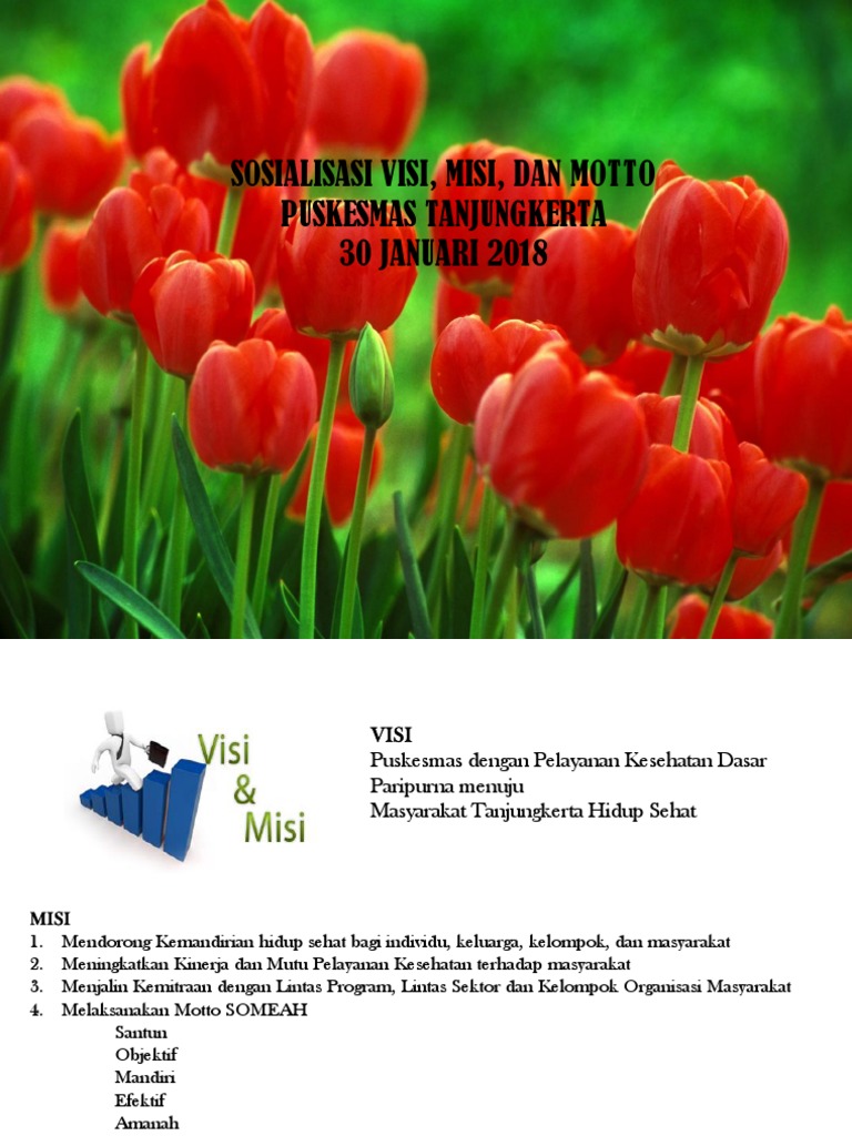 Sosialisasi Visi, Misi, Dan Moto Puskesmas | PDF