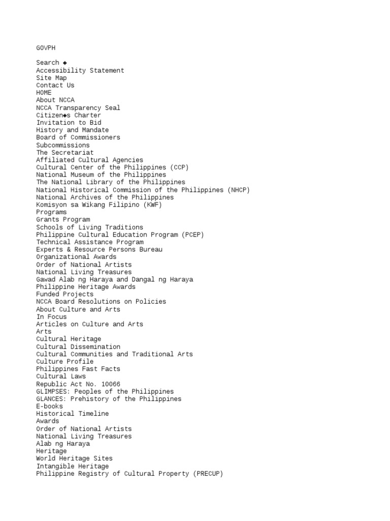 RA 10066: The Omnibus Philippine Cultural Heritage Act | PDF | Cultural ...