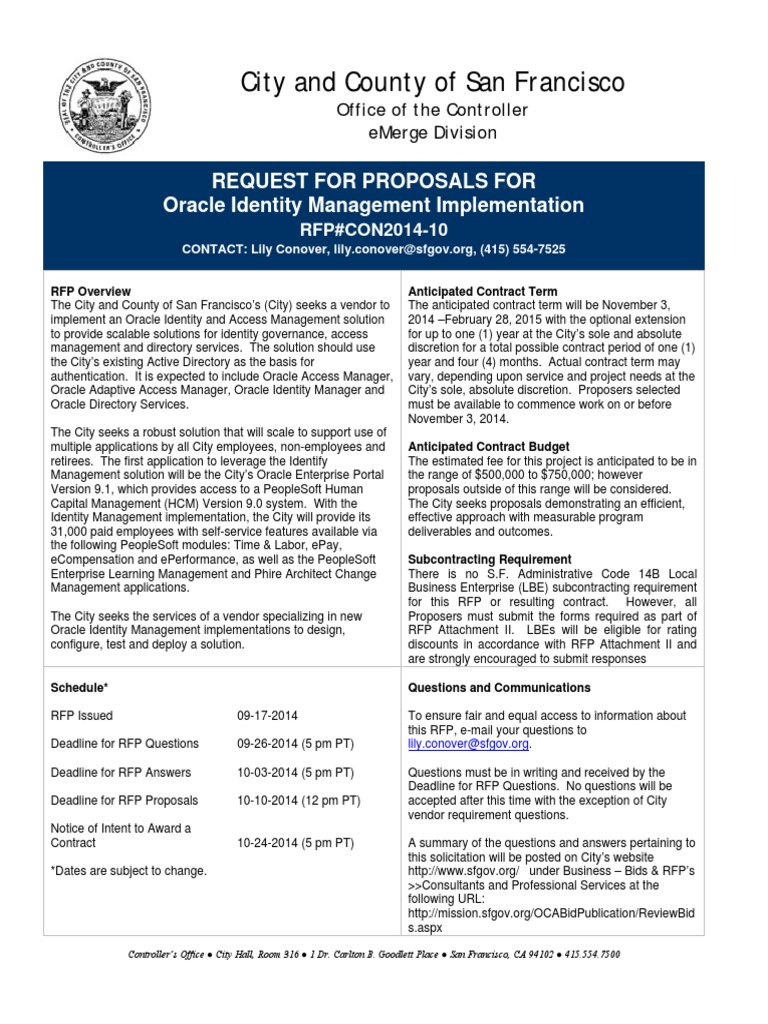 OIM Implementation Sample | PDF | Active Directory | Request For Proposal