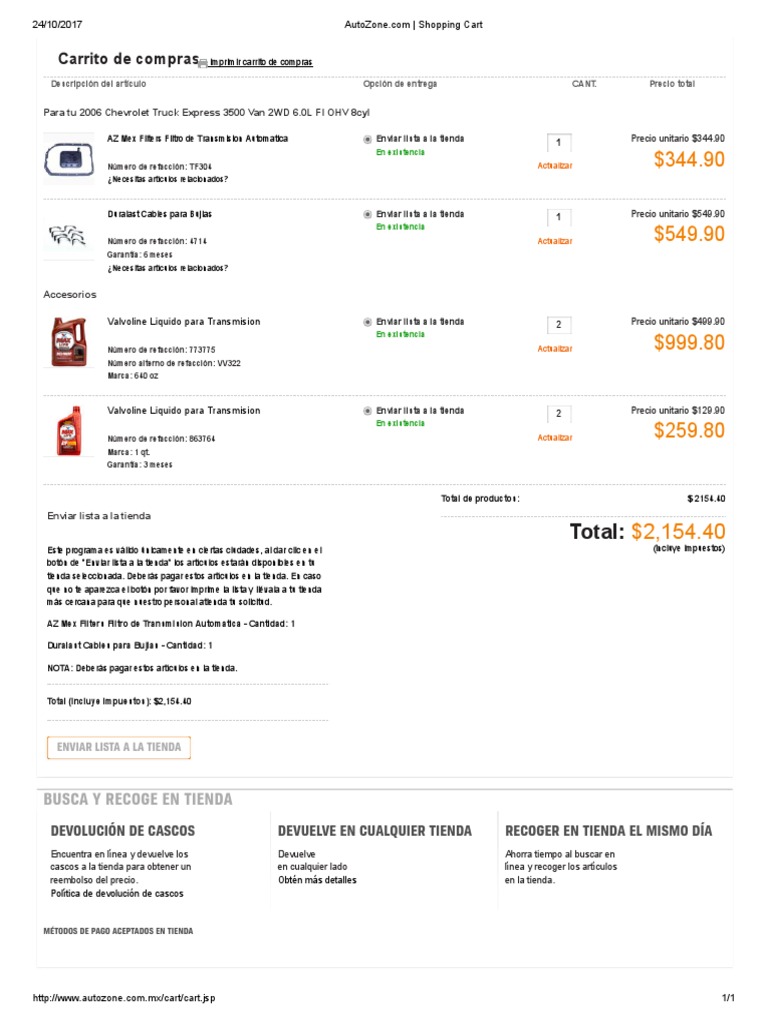 AutoZone 1 | PDF | Business