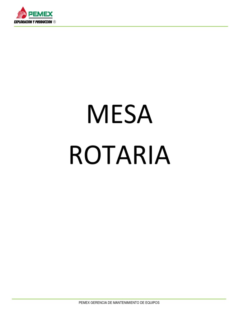 Mesa Rotaria PDF | PDF | Engranaje | Eje