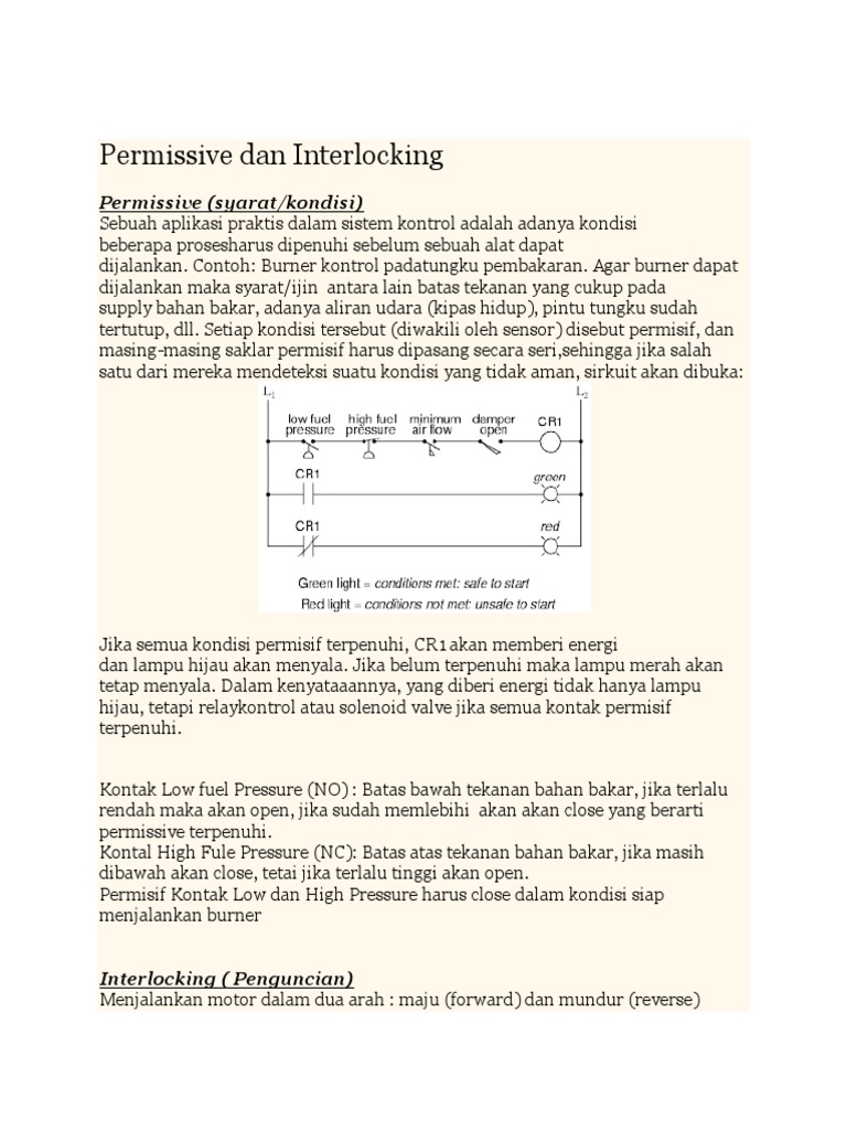 Permissive & Interlock | PDF