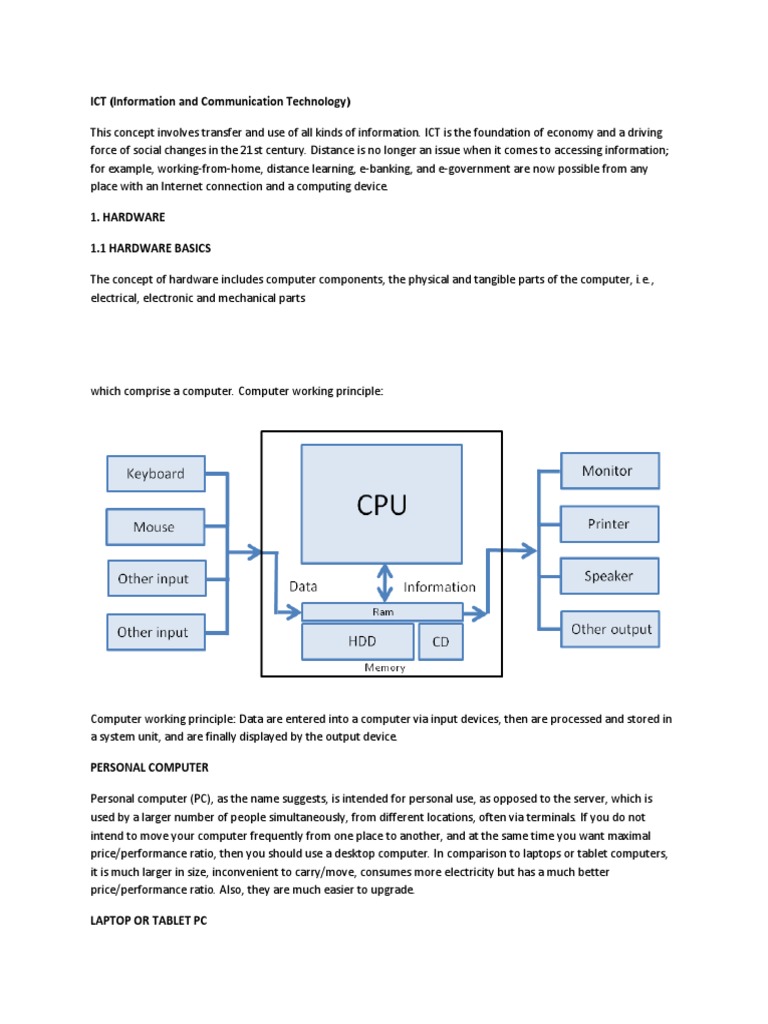 ICT Class 9 & 10 PDF | PDF | Computer Data Storage | Printer (Computing)