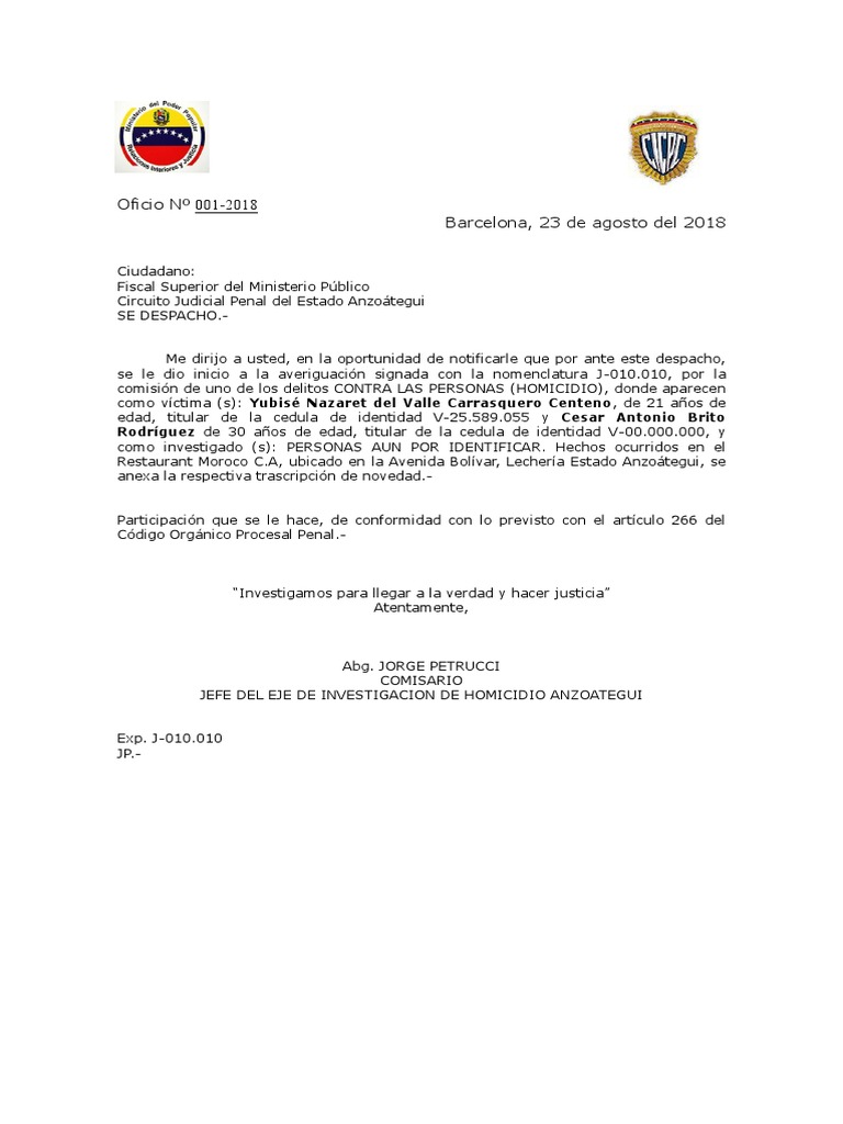 Formato de Expediente Criminalistico | PDF | Policía | Barcelona