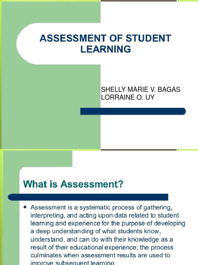 Importance of Assessment | PDF