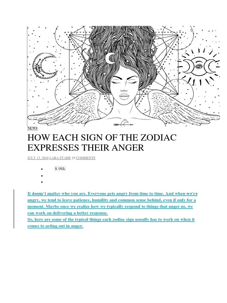 12 Rashi N Anger | PDF | Anger | Astrology