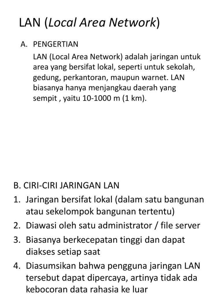 LAN (Local Area Network) | PDF