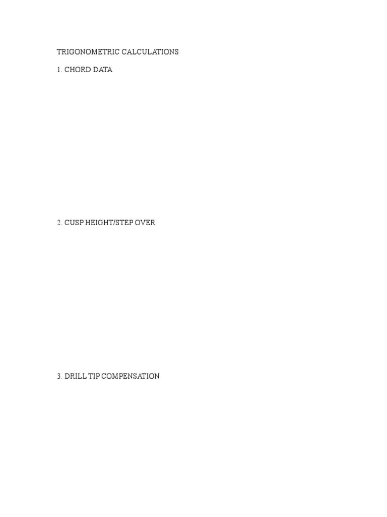 Trigonometric Calculations Guide | PDF | Teaching Methods & Materials