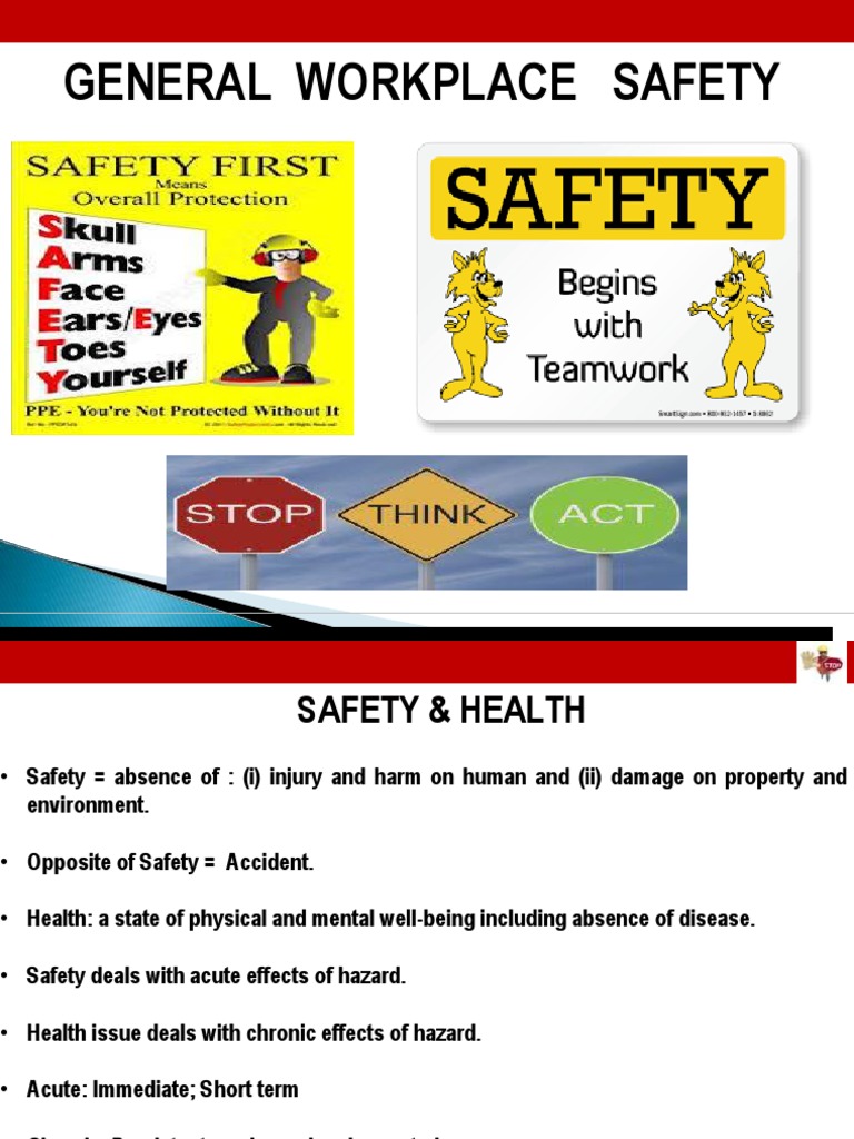 General Workplace Safety | Hazards | Risk