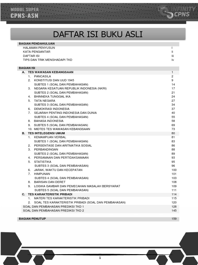 Ebook TKD Infinity Cpns Versi Free | PDF