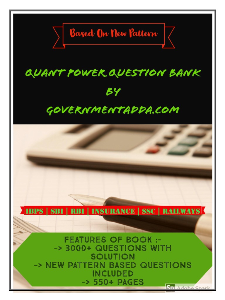 Quant Power Question Bank PDF | PDF | Teaching Mathematics