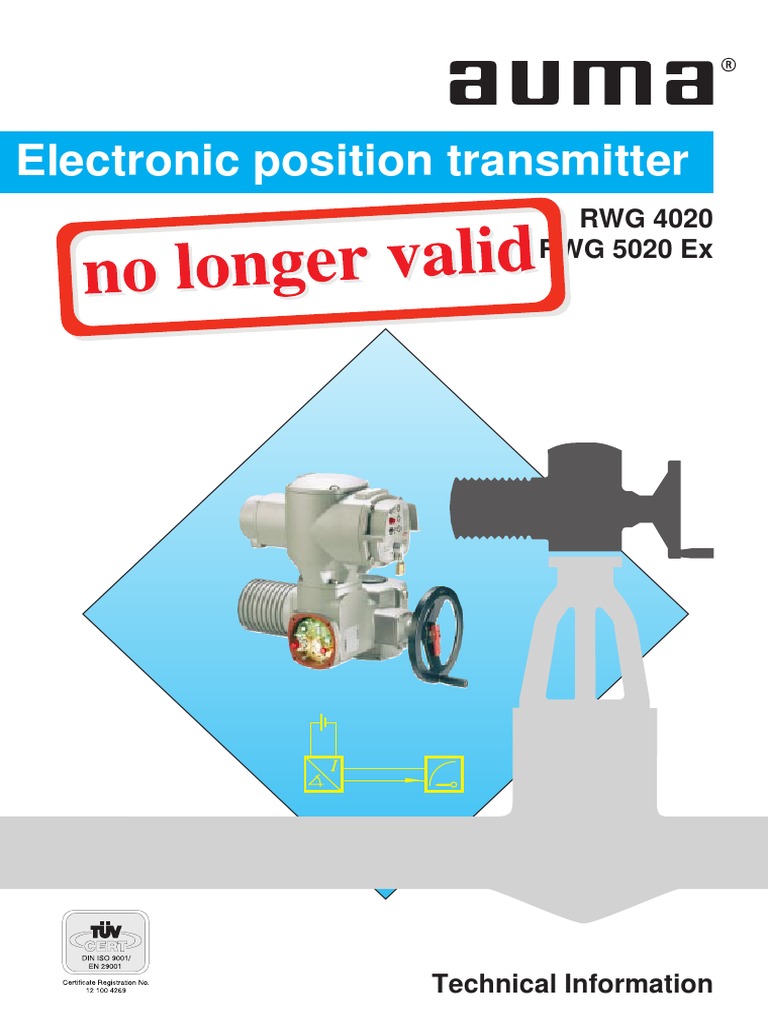 Auma RWG | PDF | Power Supply | Electrical Wiring