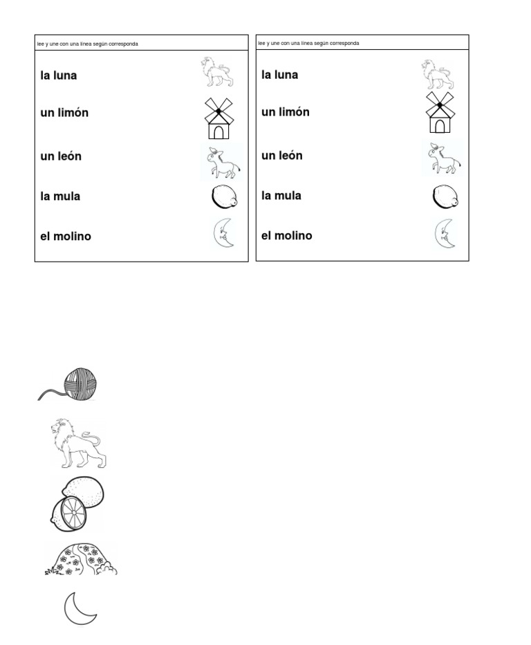 Lee y Une Con Una Línea Según Corresponda | PDF