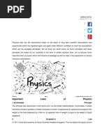 Key Physics Laws and Principles | PDF | Force | Momentum