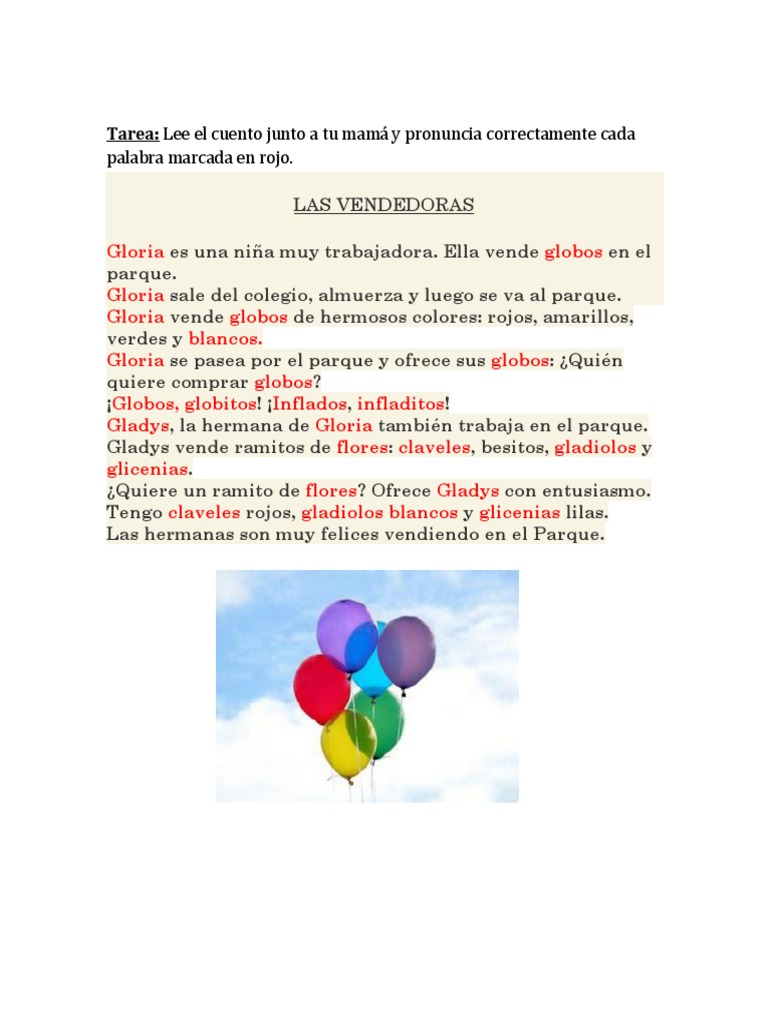 Cuento Globo | PDF