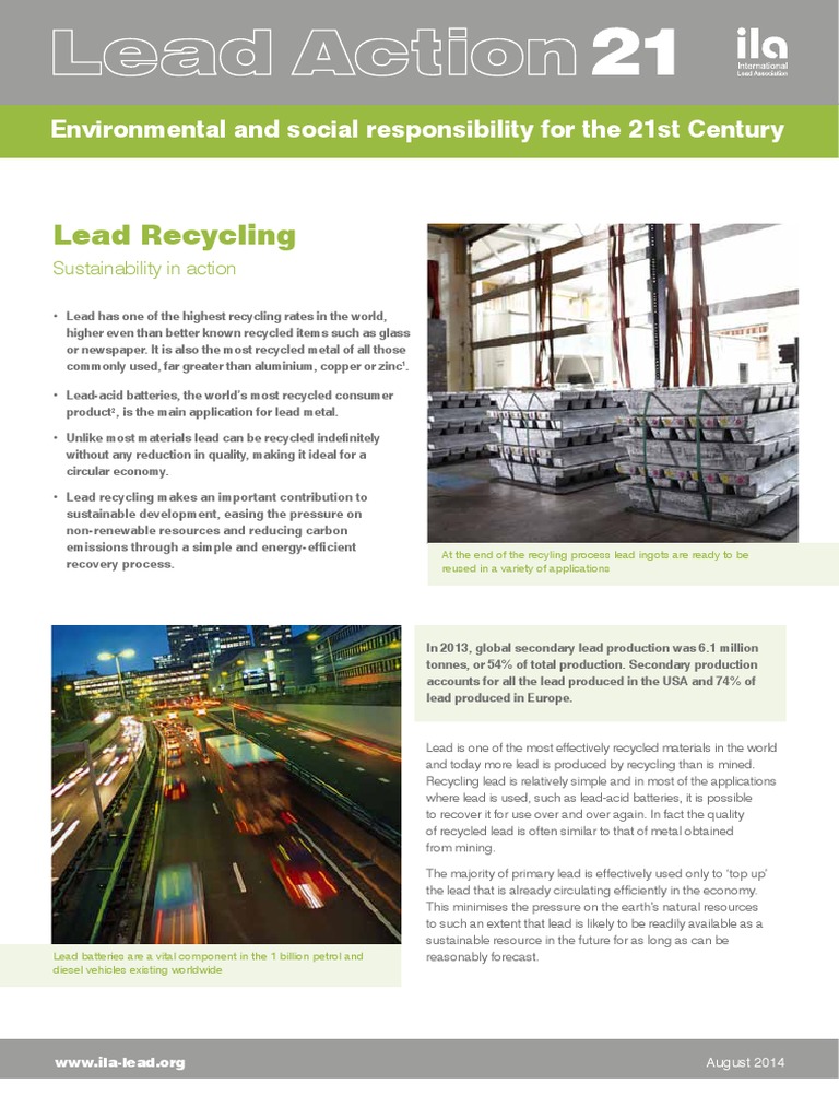 Lead Acid Batery Recycling | PDF | Lead | Recycling