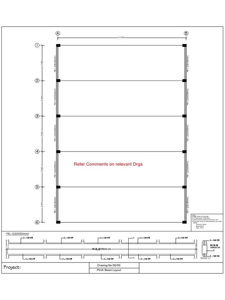 Plinth Beam Layout | PDF