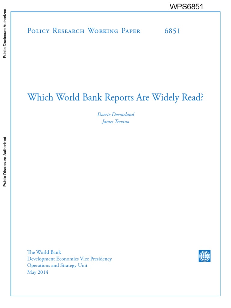 The World Bank Document | PDF | World Bank | Development Economics