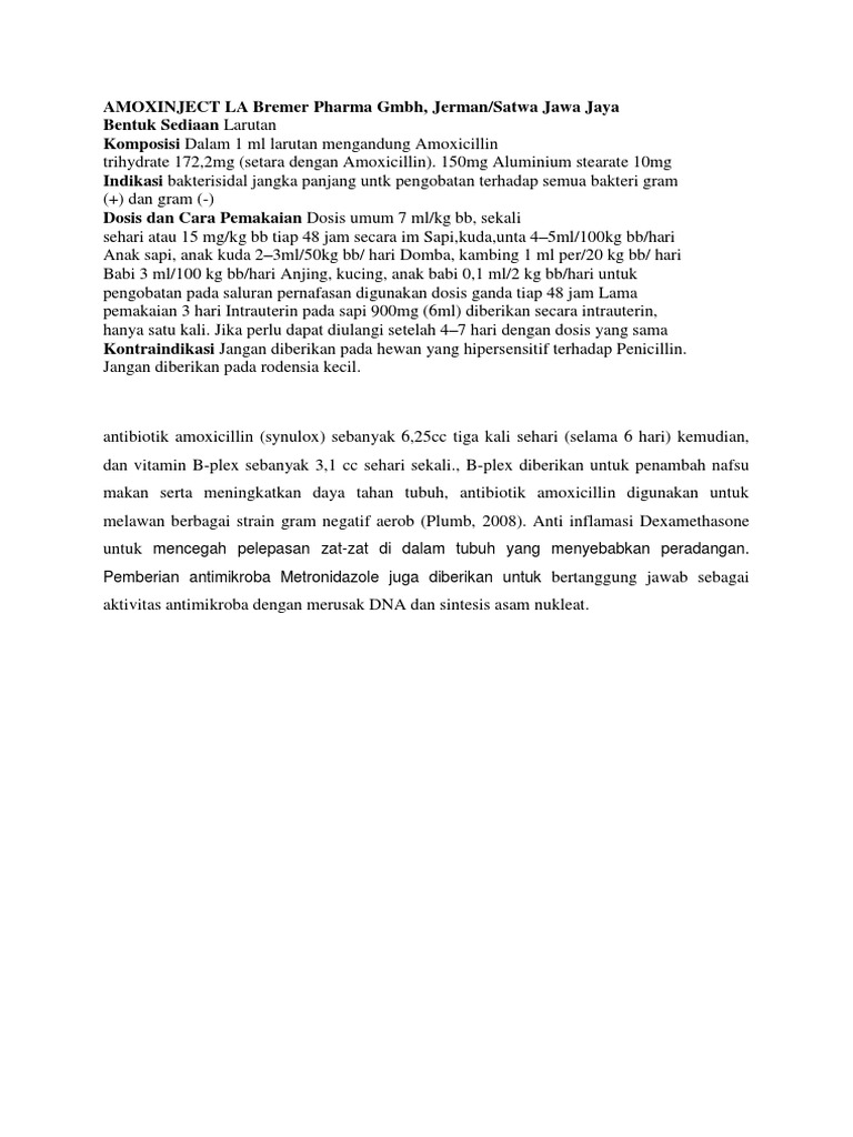 Amoxinject La Bremer Pharma GMBH | PDF