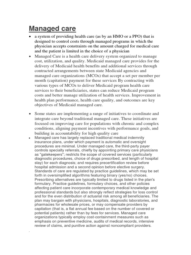 Auc 5 | PDF | Managed Care | Health Maintenance Organization