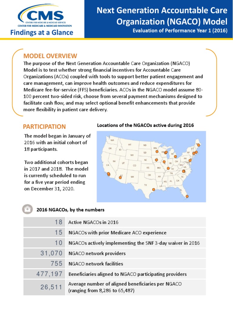 Next Generation ACOs - First Annual Report | PDF | Health Policy ...